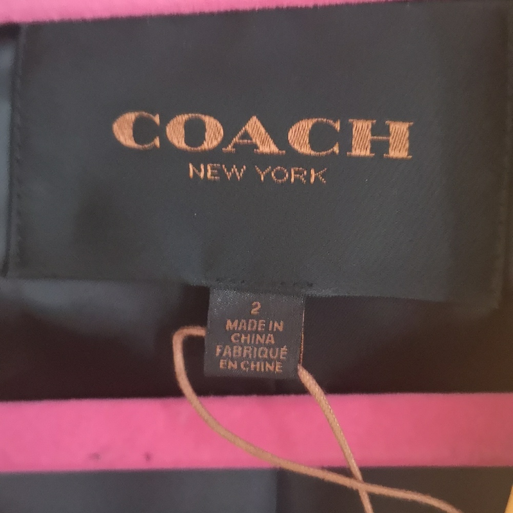 Coach Genuine Cow Leather Jacket - Gem